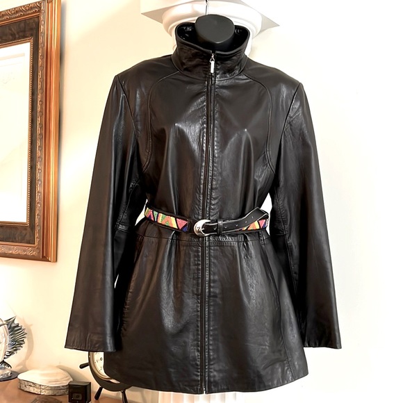 Colebrook | Jackets & Coats | Colebrook Essentials Zip Up Black Leather ...